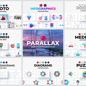 3500 Animated Slides Powerpoint Bundle | Infographic Diagrams, Maps and ...