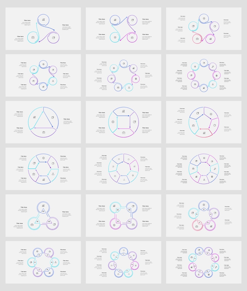 Animated Cycle Diagrams. Canva Template. Powerpoint Presentation ...