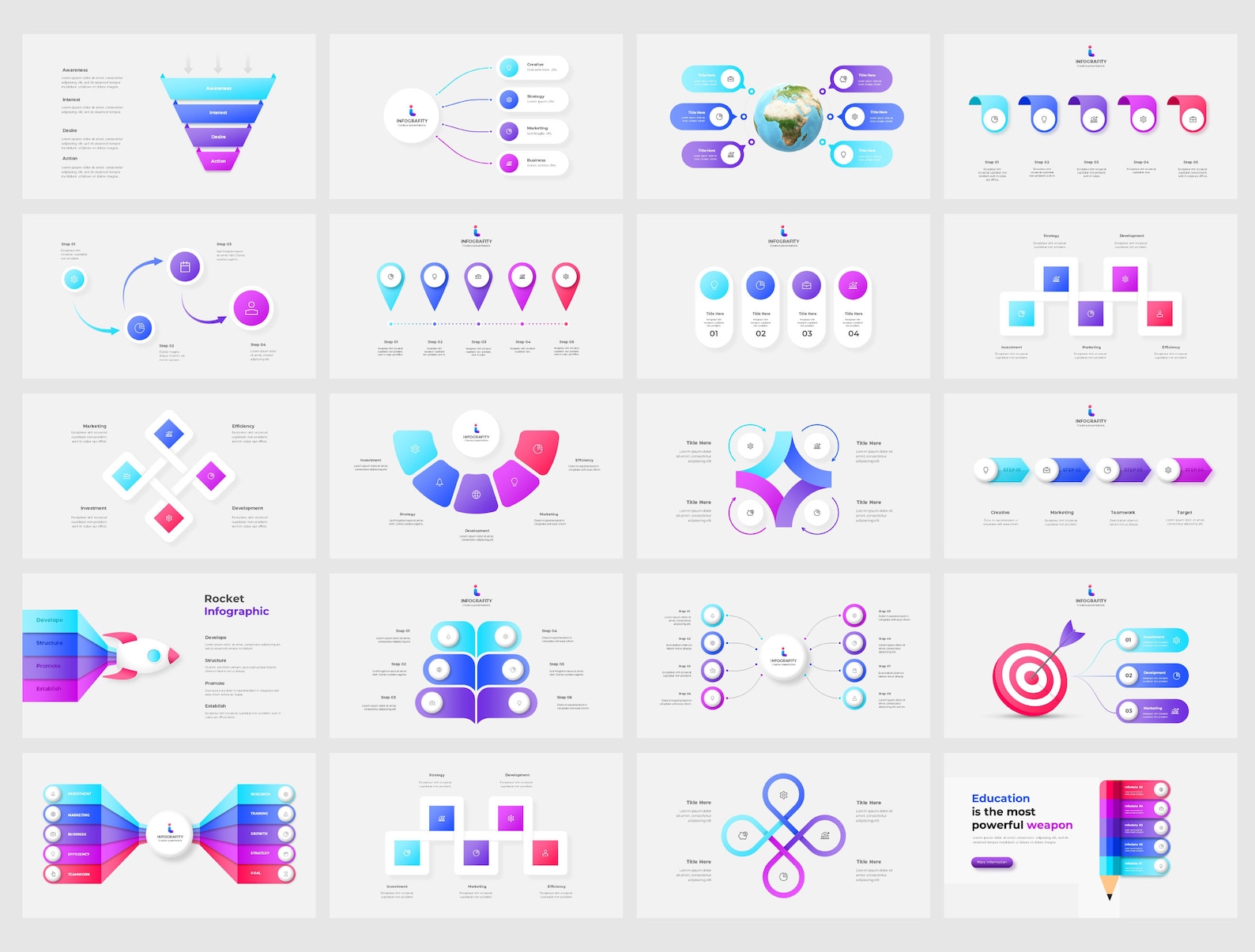 500 Powerpoint Templates Bundle | Animated Infographics and Excel Data ...