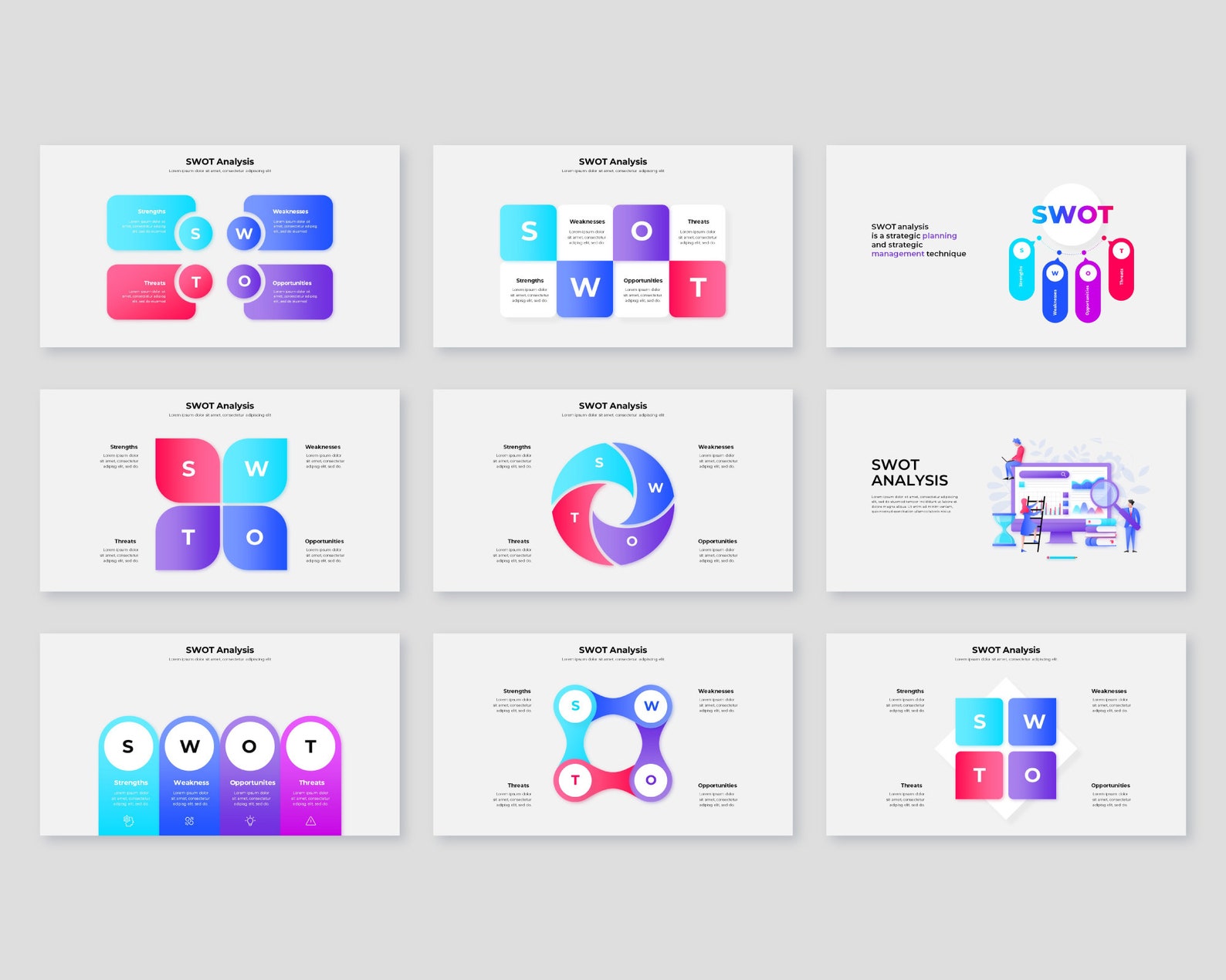 Canva SWOT Analysis. Powerpoint Templates for Business & Marketing ...