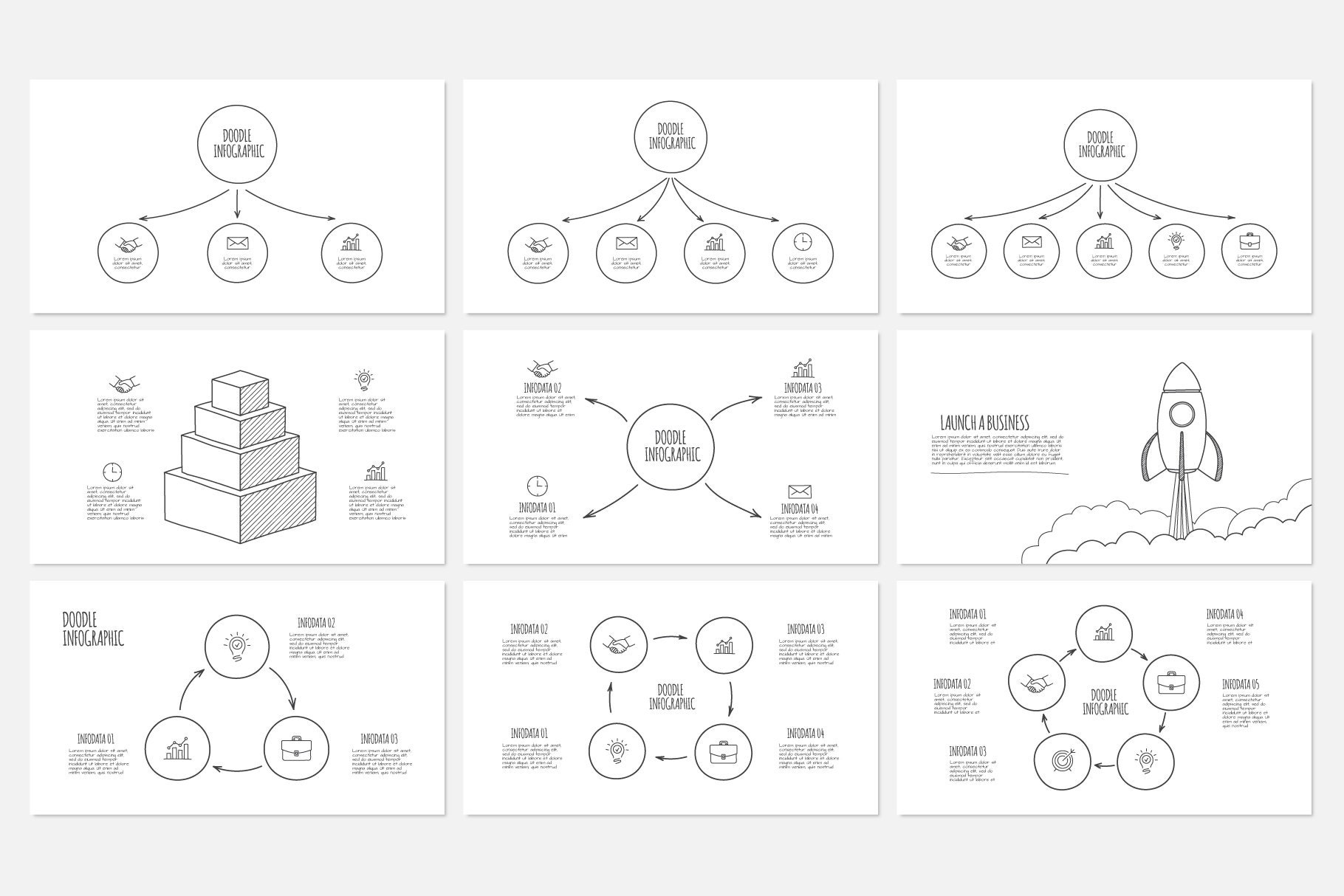 Canva Doodle Infographics Template | Hand-drawn Editable Slides ...