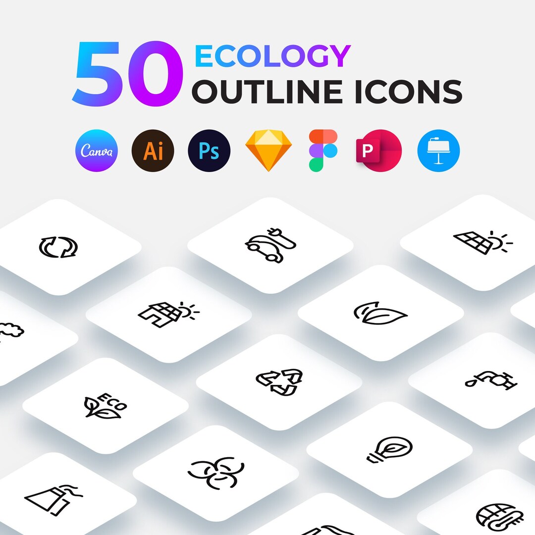 Ecology Icons Pack. Eco-friendly Outline Icons Set. Figma Icons. SVG ...