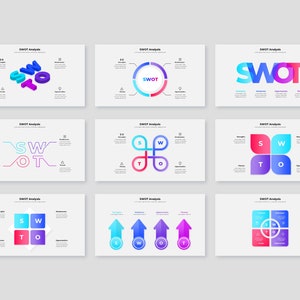 Canva SWOT Analysis. Powerpoint Templates for Business & Marketing ...