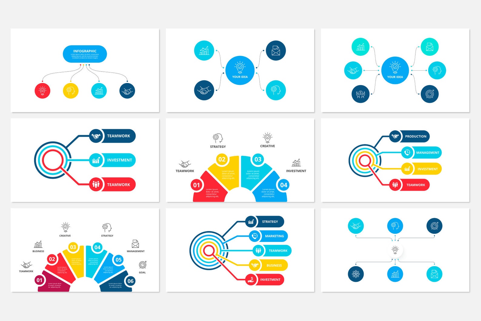 Flowcharts Animated Infographic Templates Presentations for Powerpoint ...