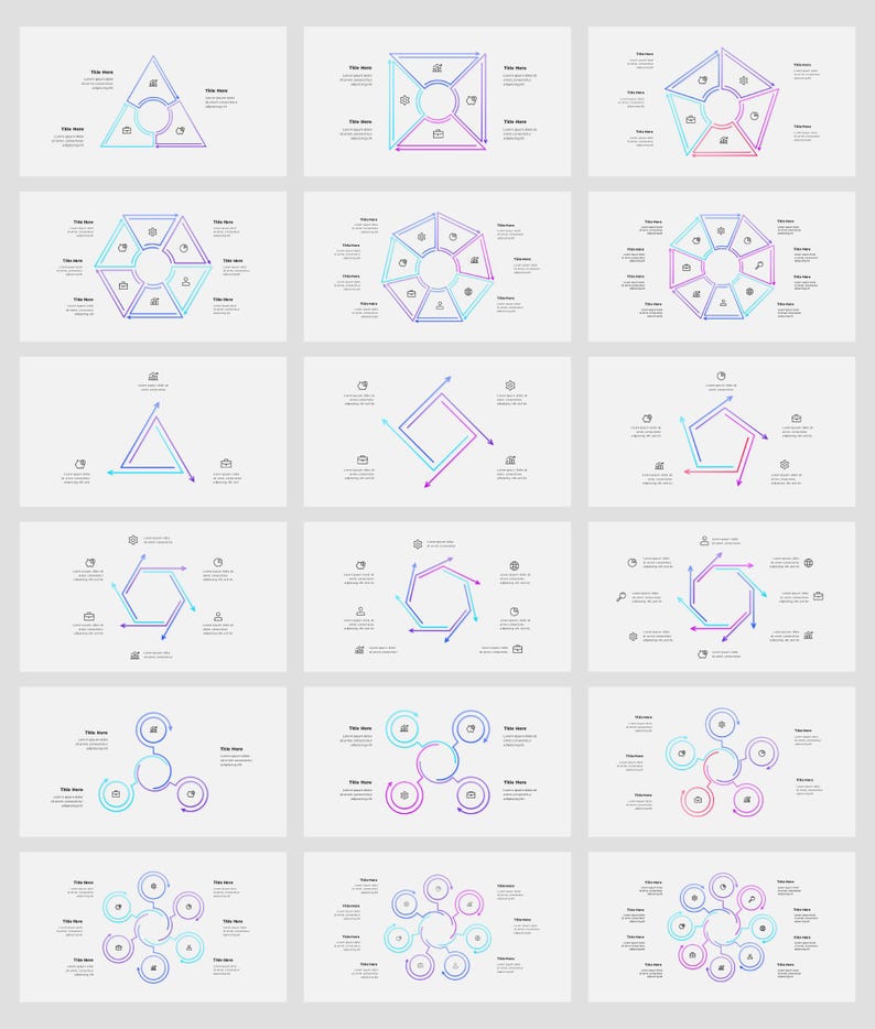 Animated Cycle Diagrams. Canva Template. Powerpoint Presentation ...