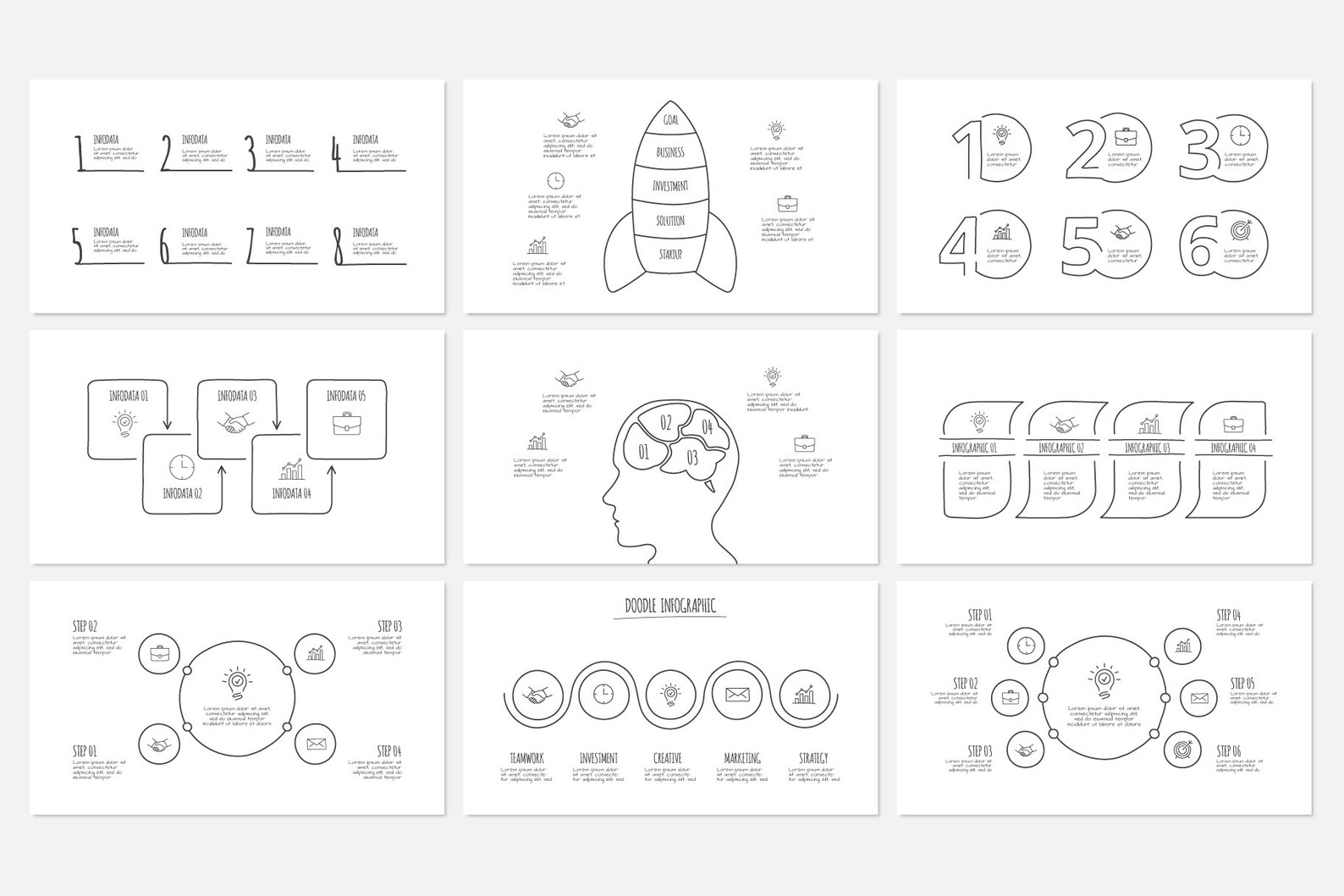 Canva Doodle Infographics Template | Hand-drawn Editable Slides ...