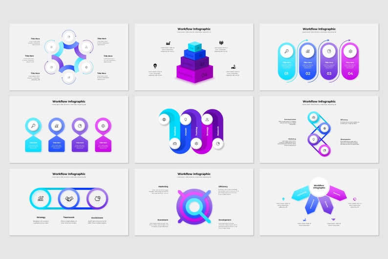 Workflow Powerpoint Template | Animated Powerpoint Slides | Infographic ...
