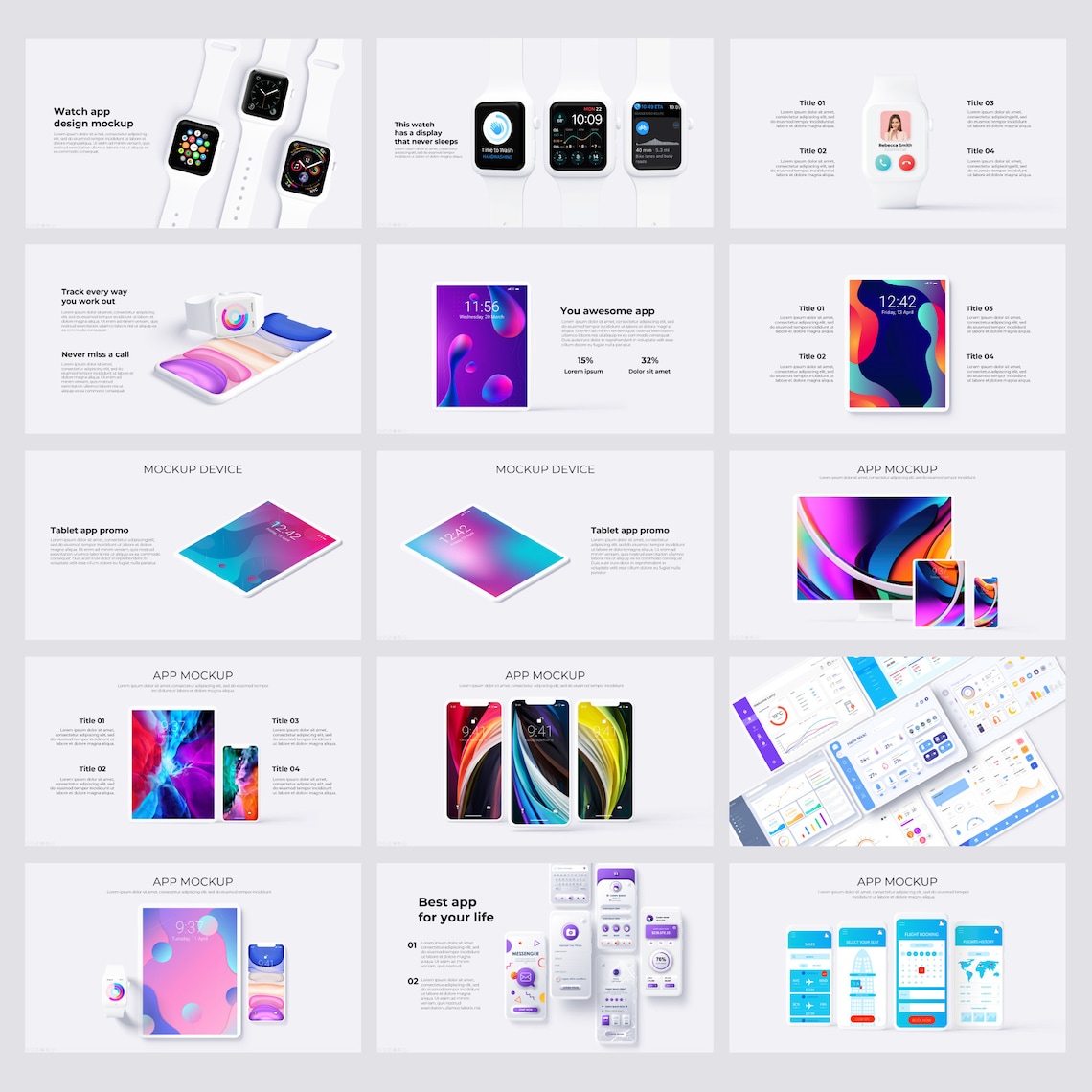 Animated Powerpoint Device Mockups | 300 Slides | Template for the ...