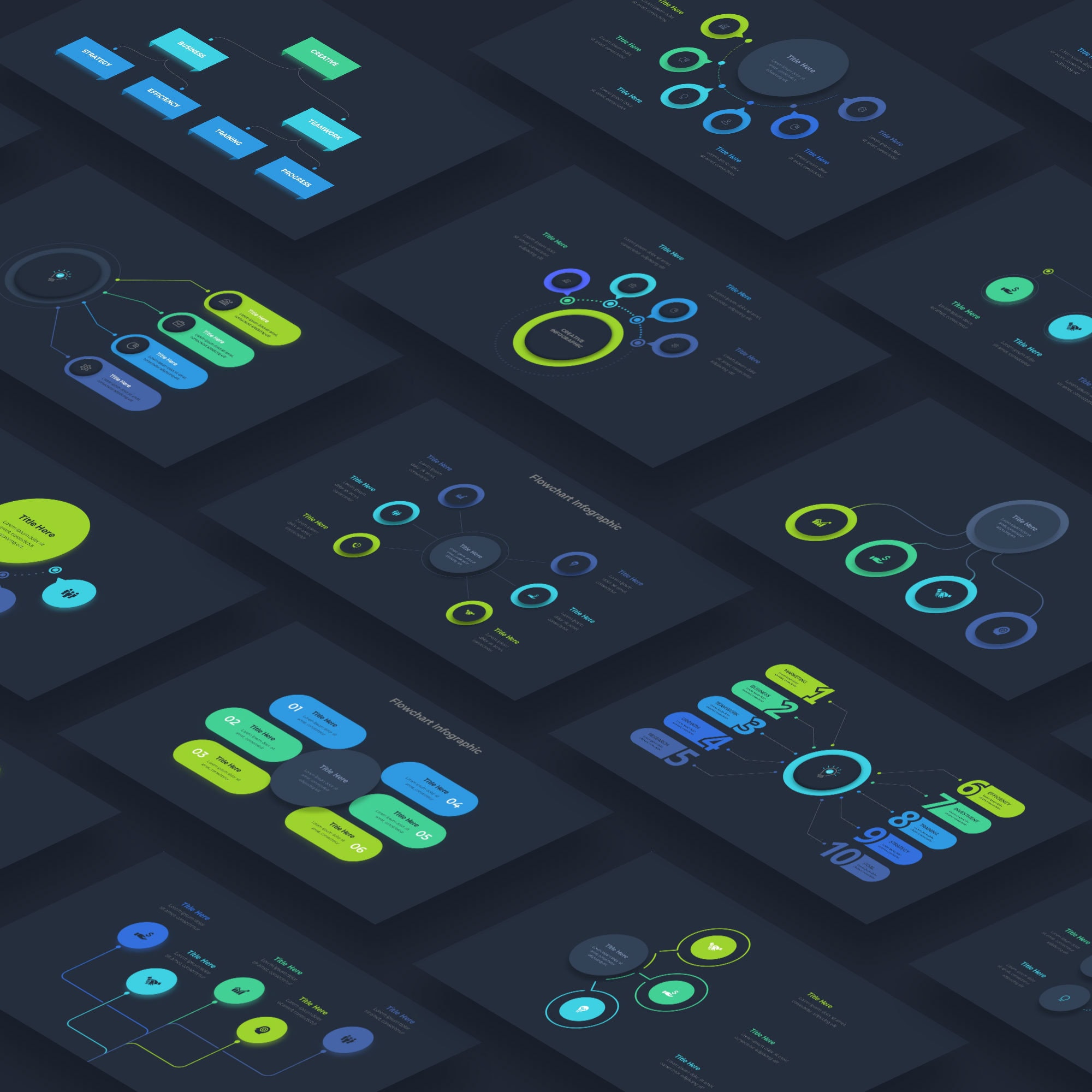 Flowchart Animated Powerpoint Template | Infographic Template ...
