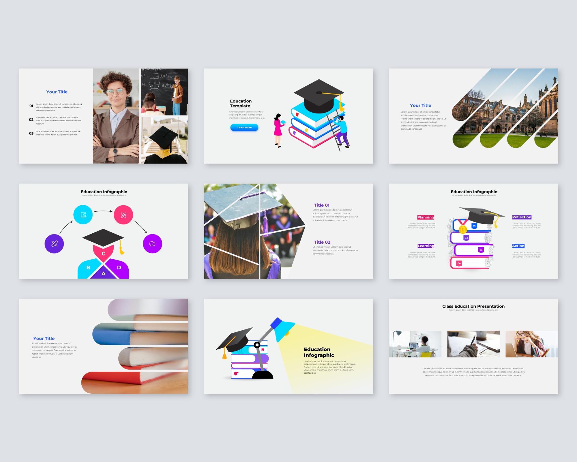 Canva Education Infographic Template | School Presentation for Teacher ...