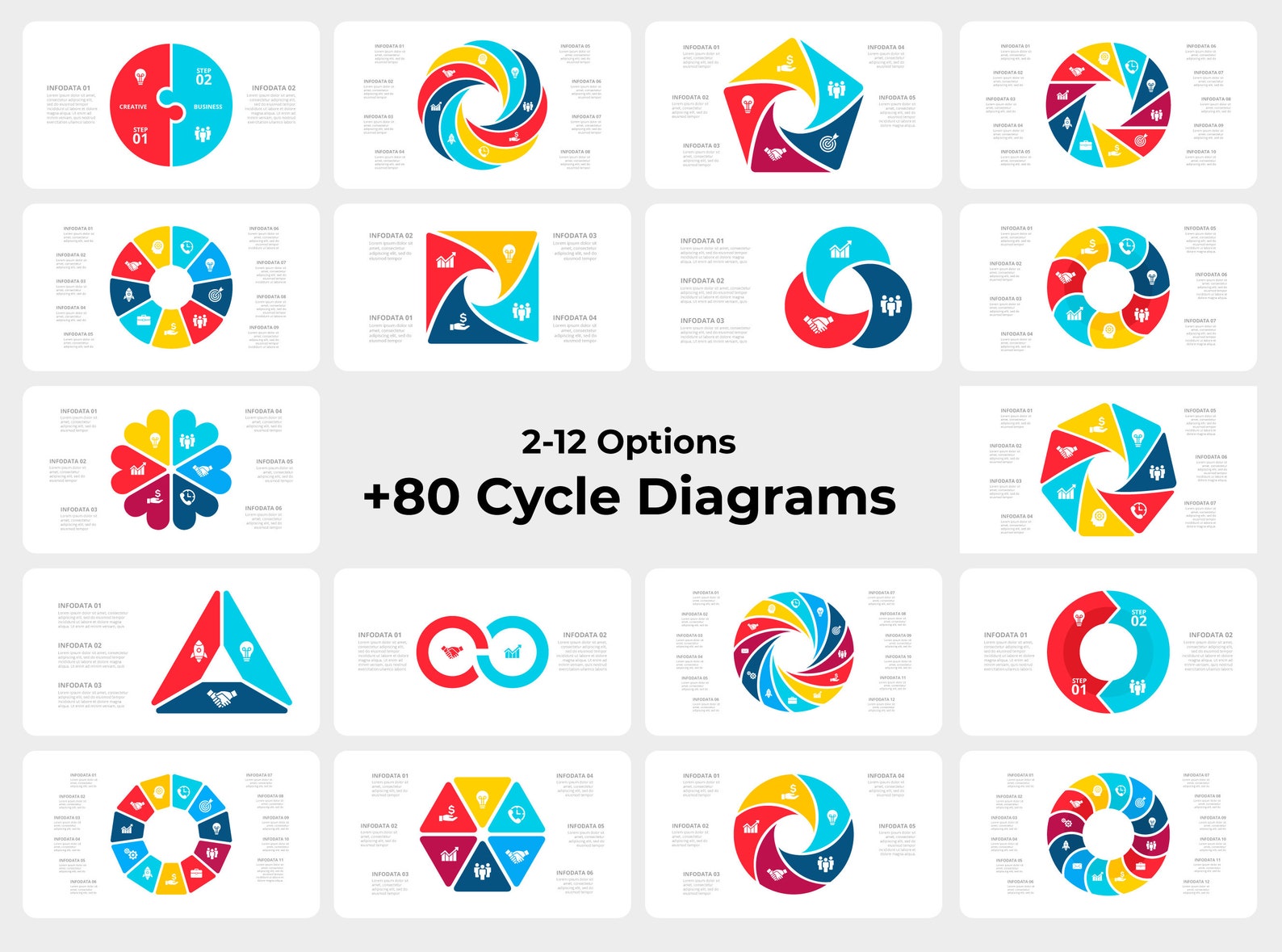 Cycle Animated Infographic Templates Presentations for Powerpoint ...