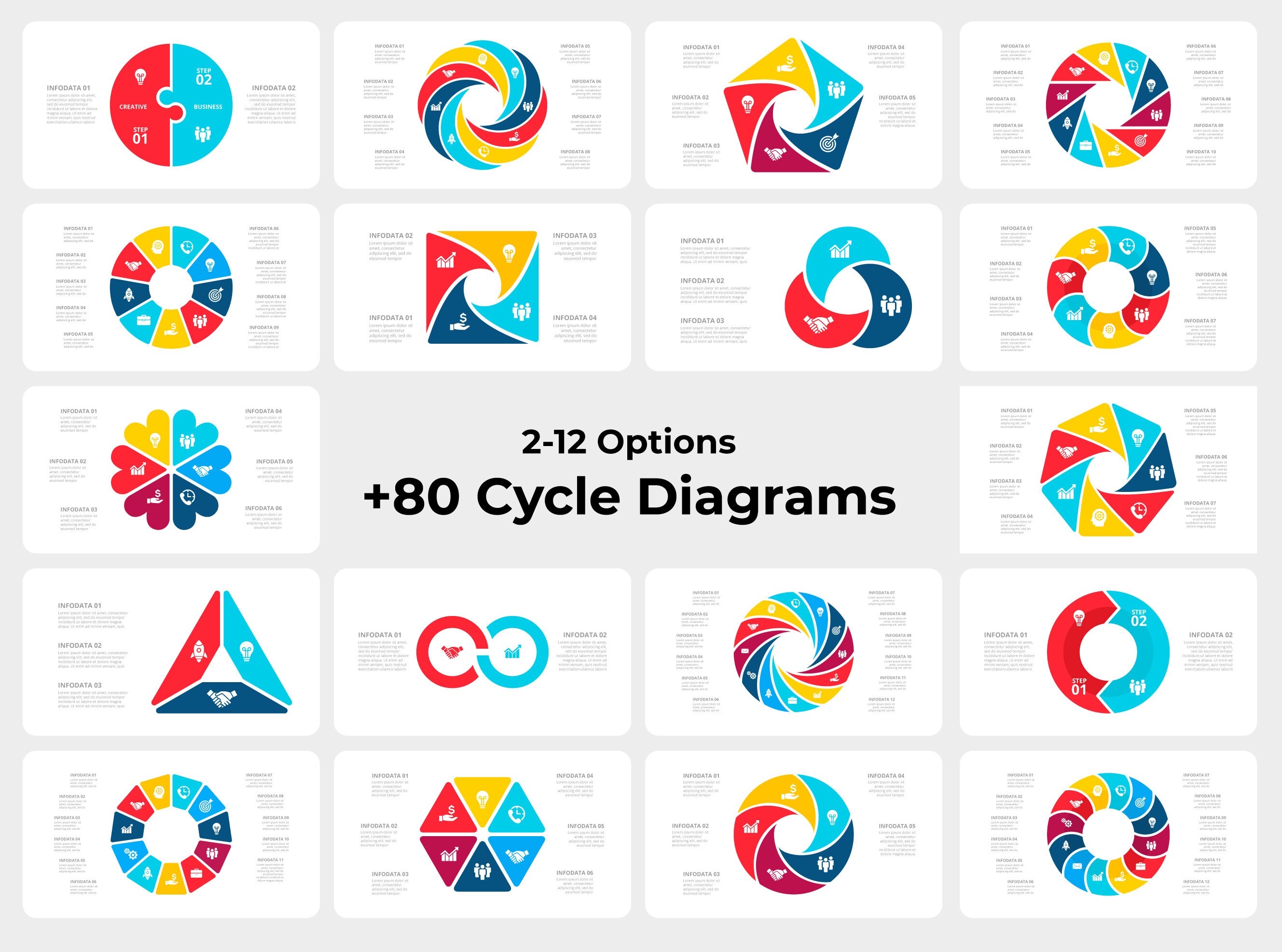Cycle Animated Infographic Templates Presentations for Powerpoint ...