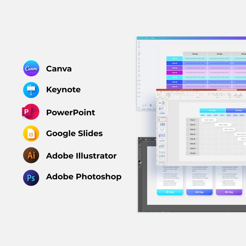 30 60 90 Day Plan Powerpoint Presentation. 30 60 90 Day Plan Canva ...