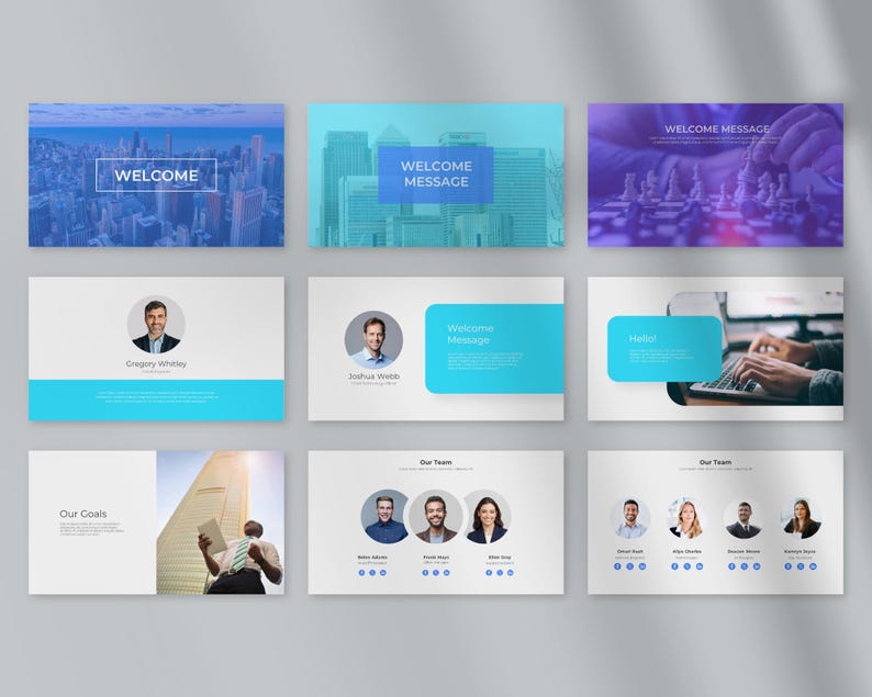 Social Media Powerpoint Template. Animated Infographic Slides. Business Proposal, Corporate, and ...