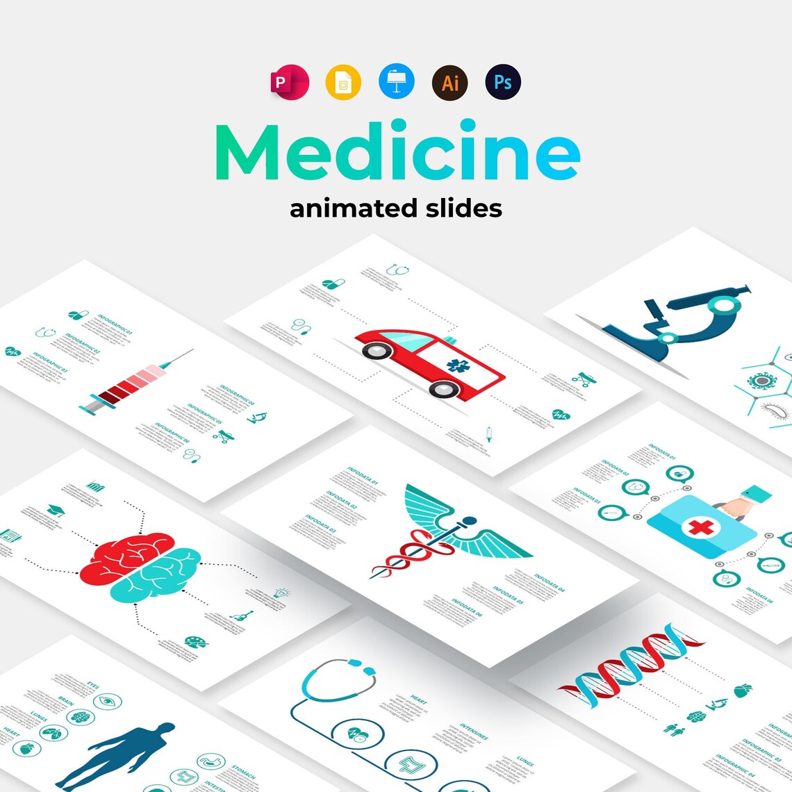 Medical Animated Infographic Templates Presentations for Powerpoint ...