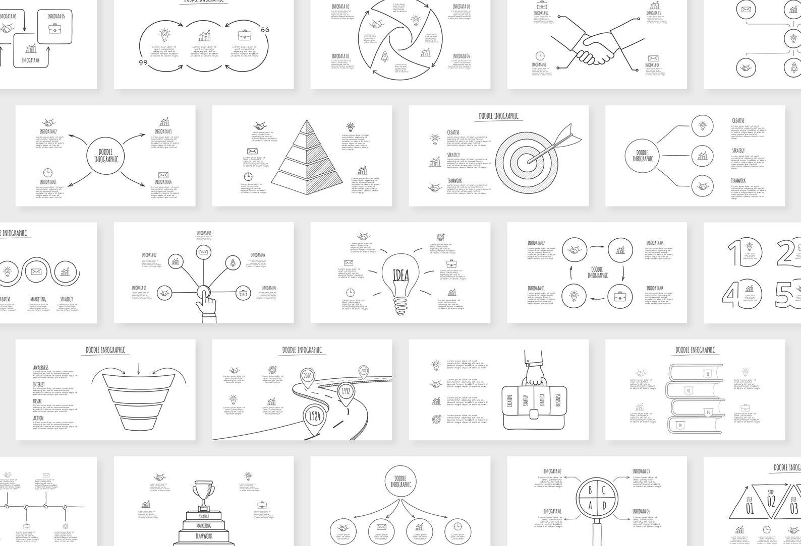2000 Vector Infographics Bundle | Illustrator Infographic Editable ...
