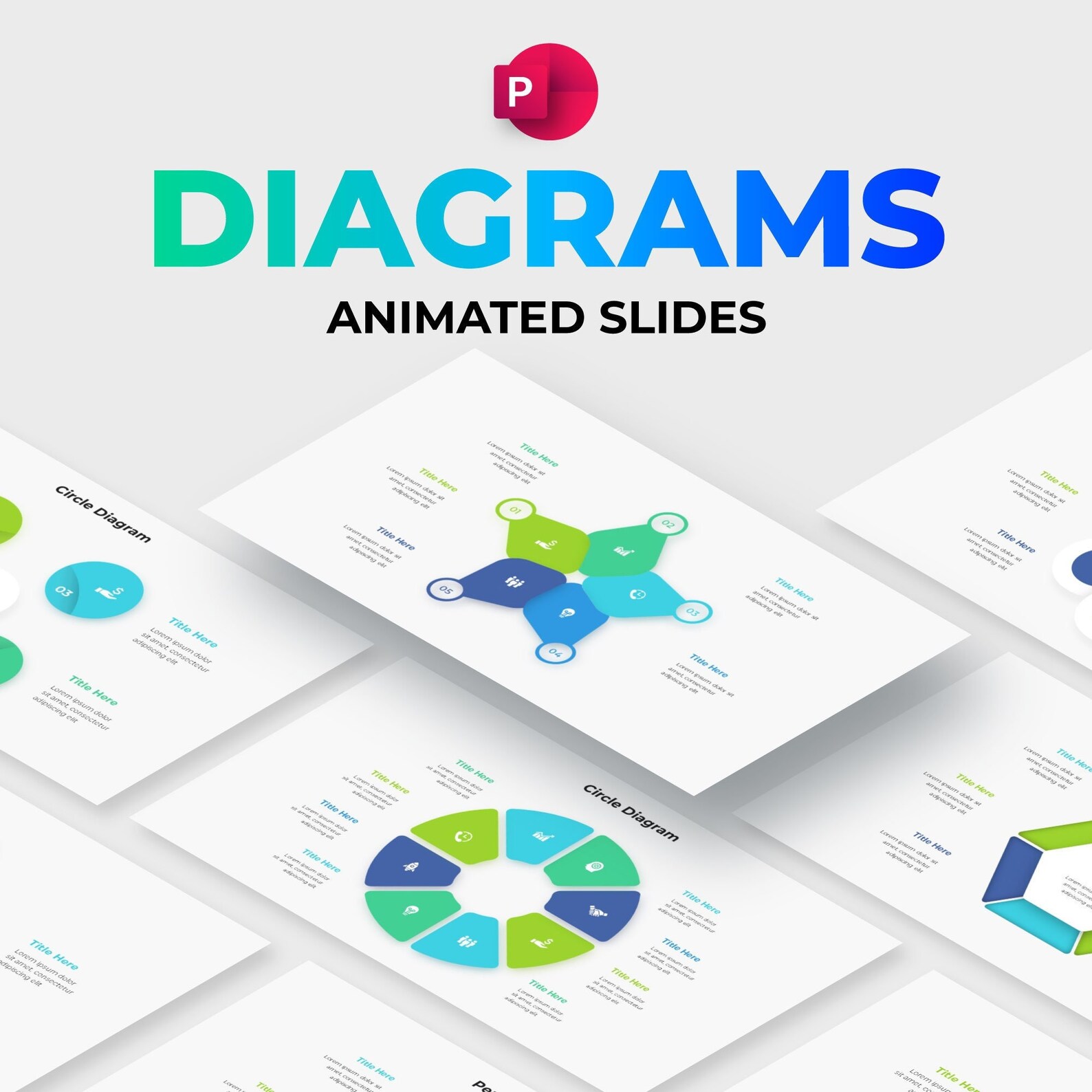 Diagrams Powerpoint Template. Animated Infographic Template ...