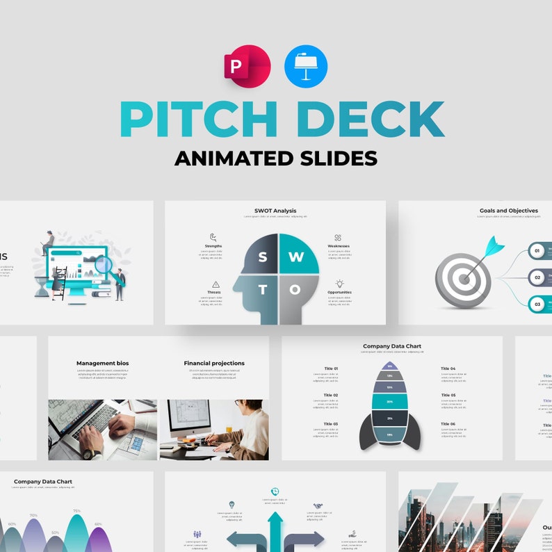 Pitch Deck Powerpoint Template | Animated Infographic | Keynote ...