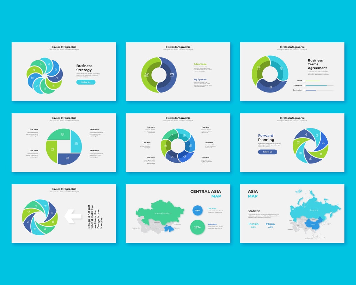 Process Powerpoint Infographic Animated Templates Business Presentation ...