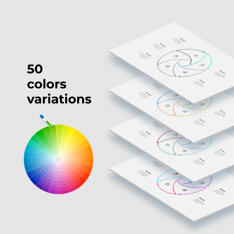 Animated Cycle Diagrams. Canva Template. Powerpoint Presentation ...