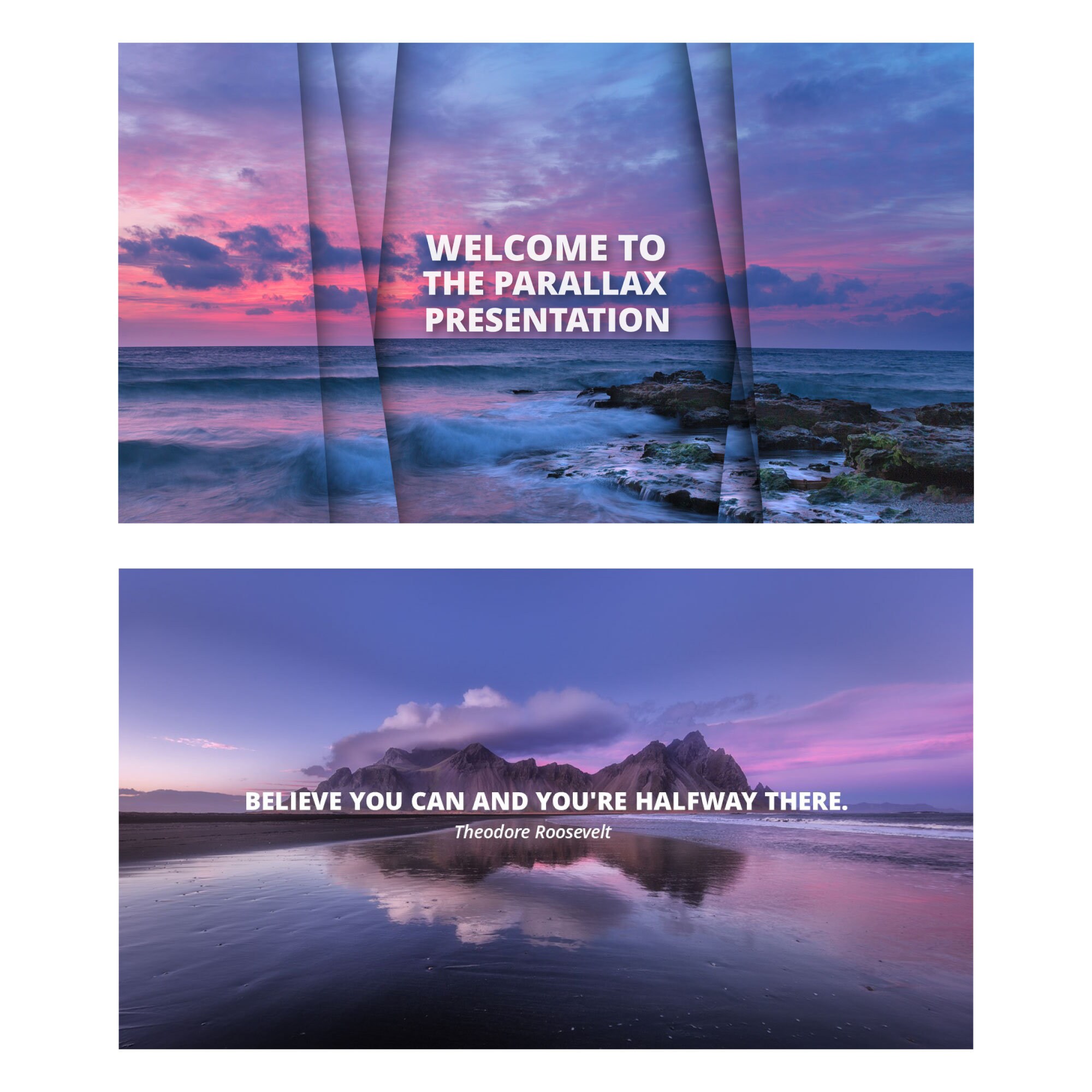 Dynamic Powerpoint Template With Parallax Effect Perfect for Engaging ...