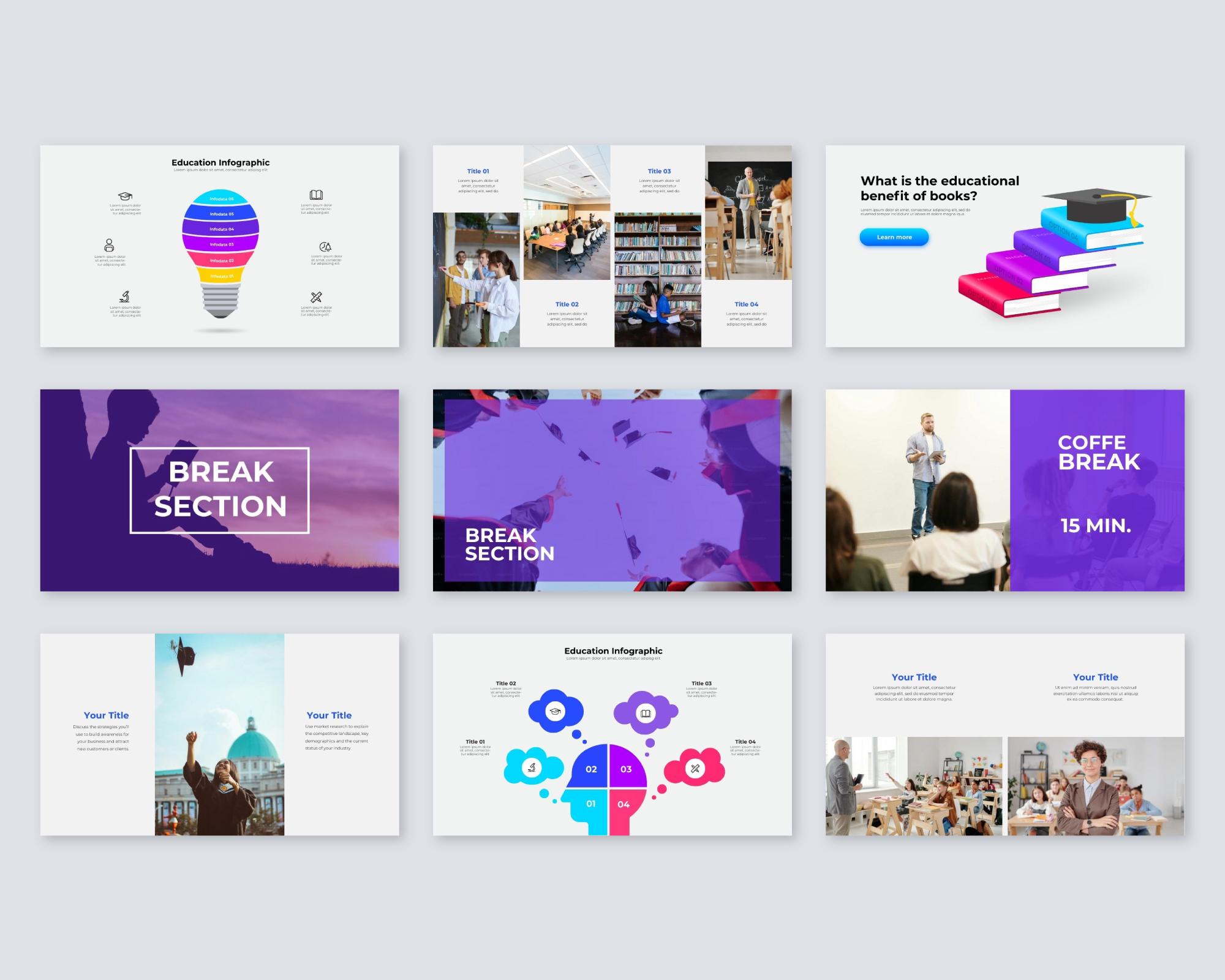 Canva Education Infographic Template | School Presentation for Teacher ...