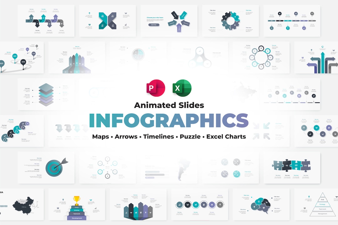 Business Powerpoint Infographic Animated Templates | Editable ...