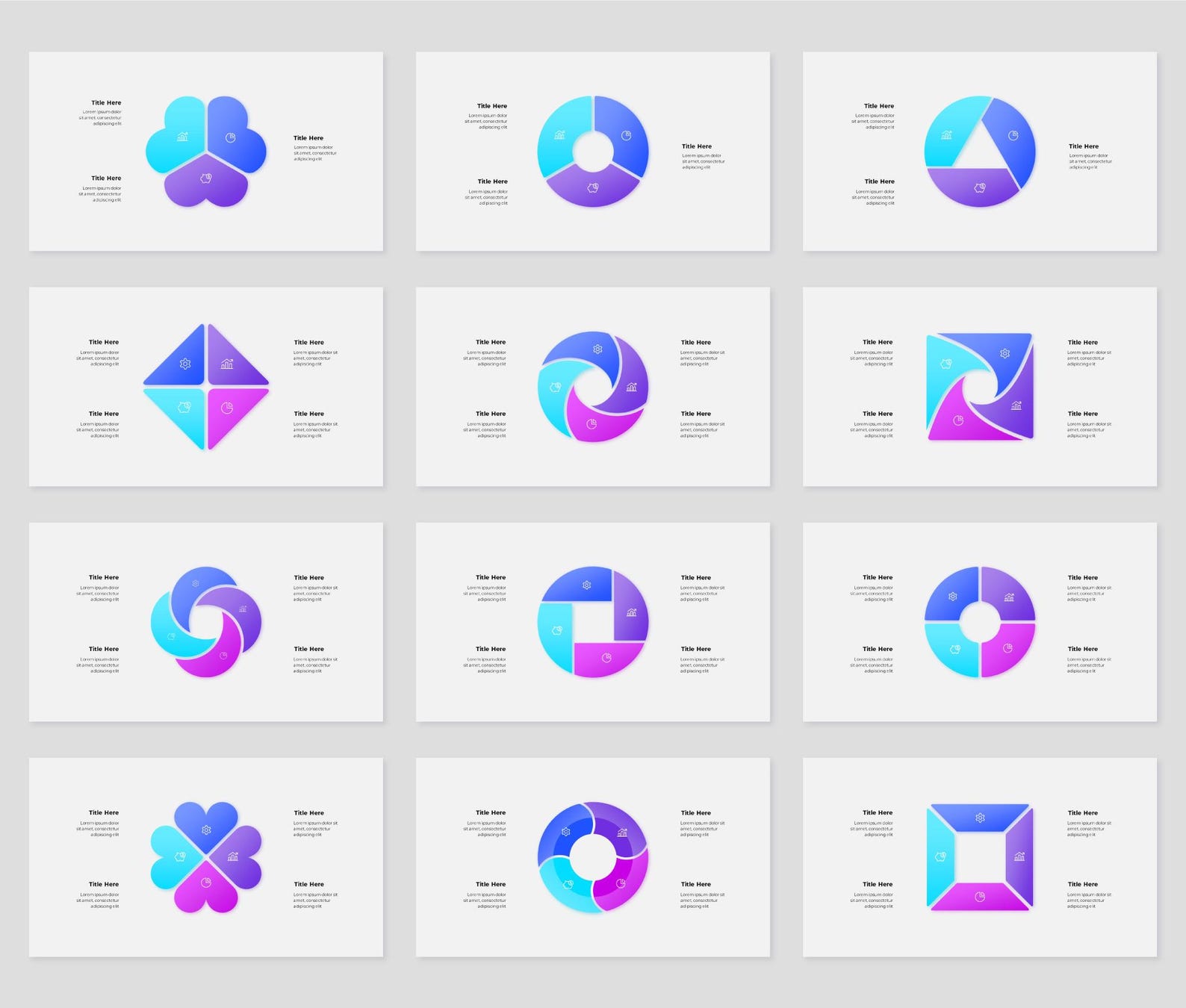 Animated Diagrams. Powerpoint Template. Canva Editable Template. Google ...