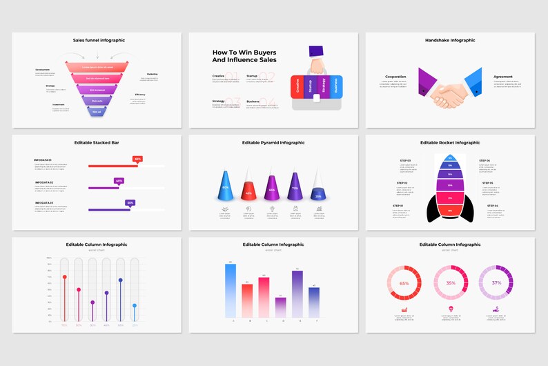 Business Powerpoint Template | Animated Infographic | Pitch Deck ...