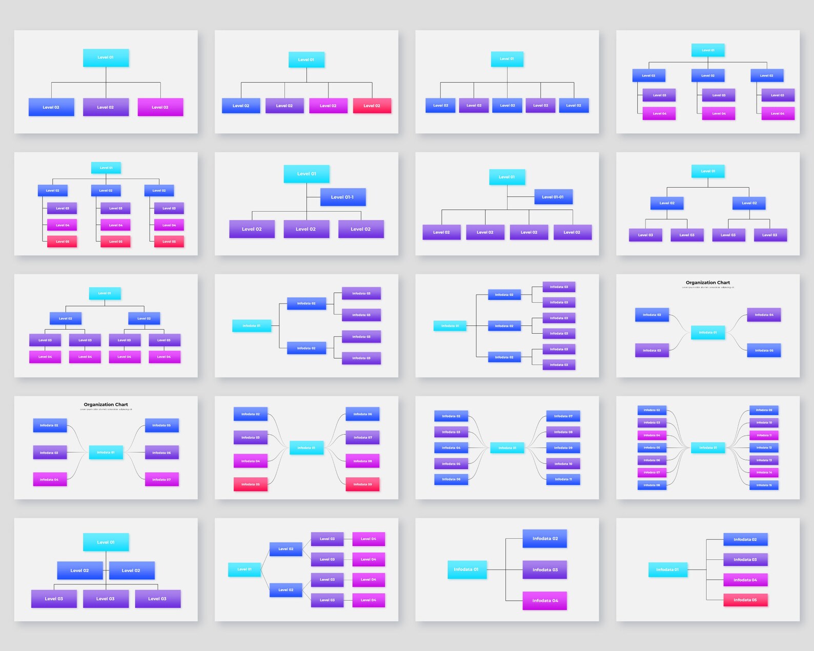 100 Organizational Powerpoint Charts, Animated Hierarchy Powerpoint ...