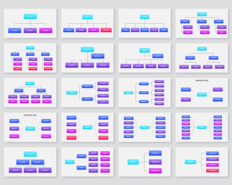 100 Organizational Powerpoint Charts, Animated Hierarchy Powerpoint ...