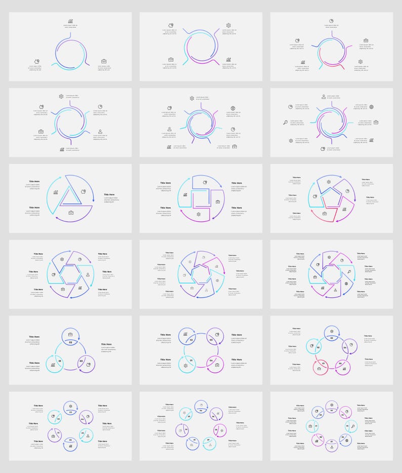Animated Cycle Diagrams. Canva Template. Powerpoint Presentation ...