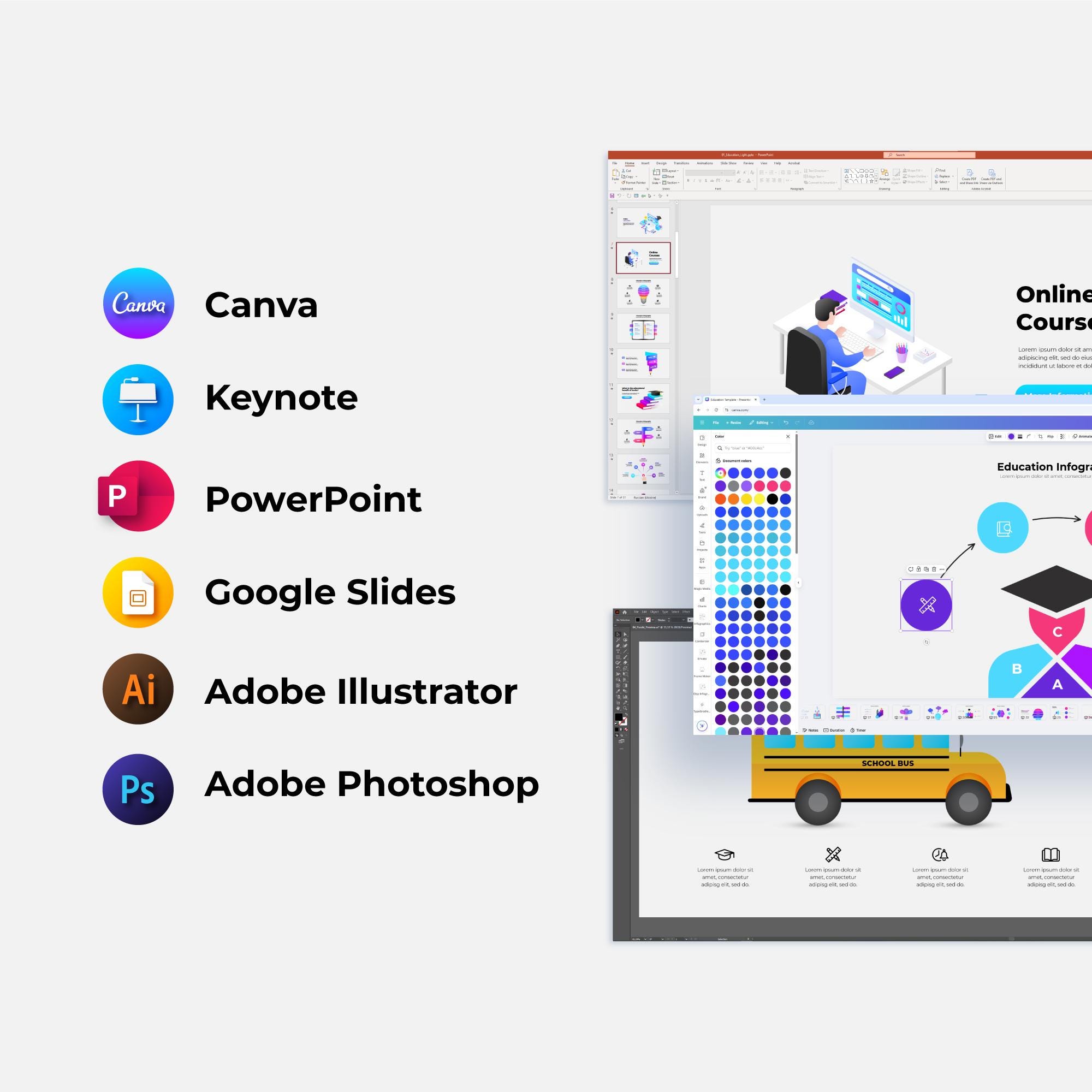 Canva Education Presentation Template. Animated Powerpoint and Keynote ...