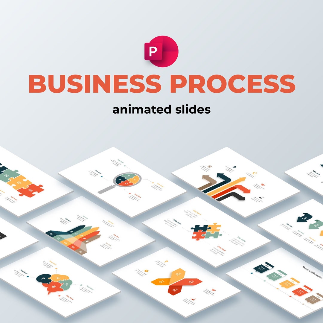 Business Process Powerpoint Infographic Templates | Animated Editable ...