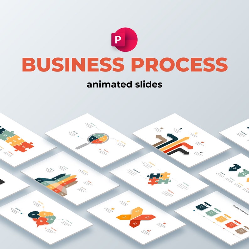 Business Process Powerpoint Infographic Templates | Animated Editable ...