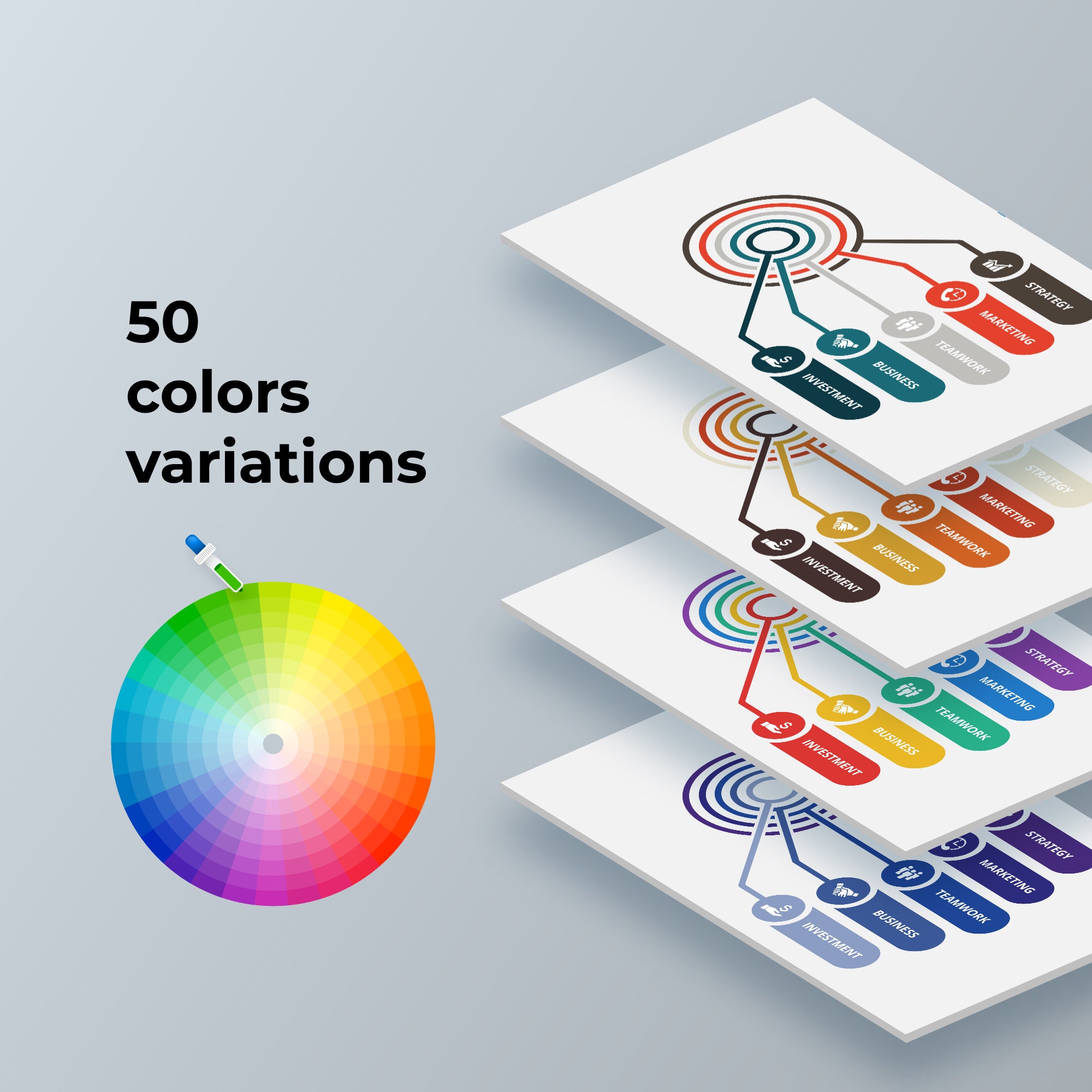 Flowcharts Animated Infographic Templates Presentations for Powerpoint ...