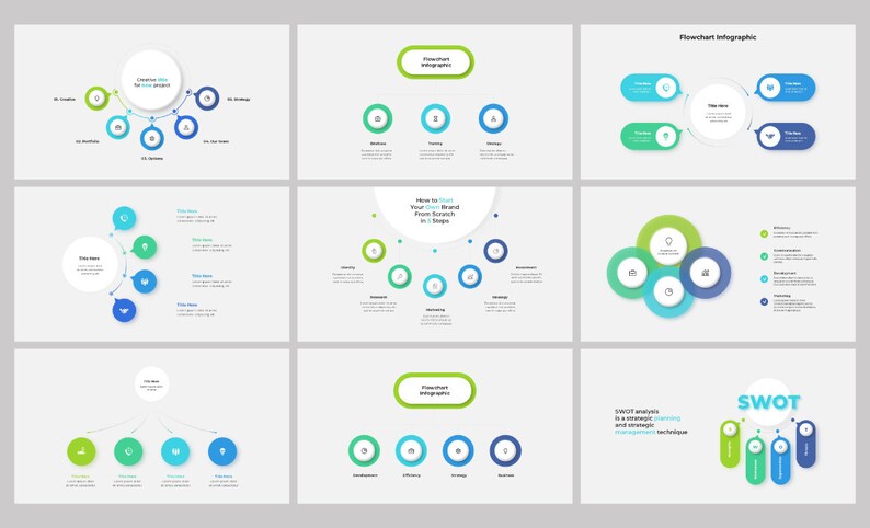 Flowchart Animated Powerpoint Template | Infographic Template ...