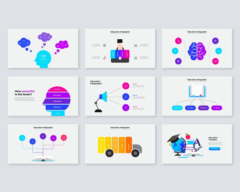 Canva Education Infographic Template | School Presentation for Teacher ...
