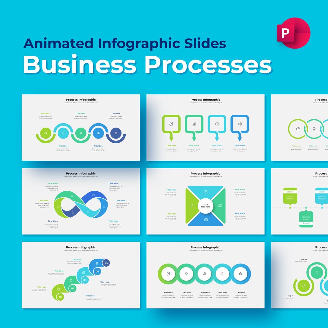 Process Powerpoint Infographic Animated Templates | Business ...