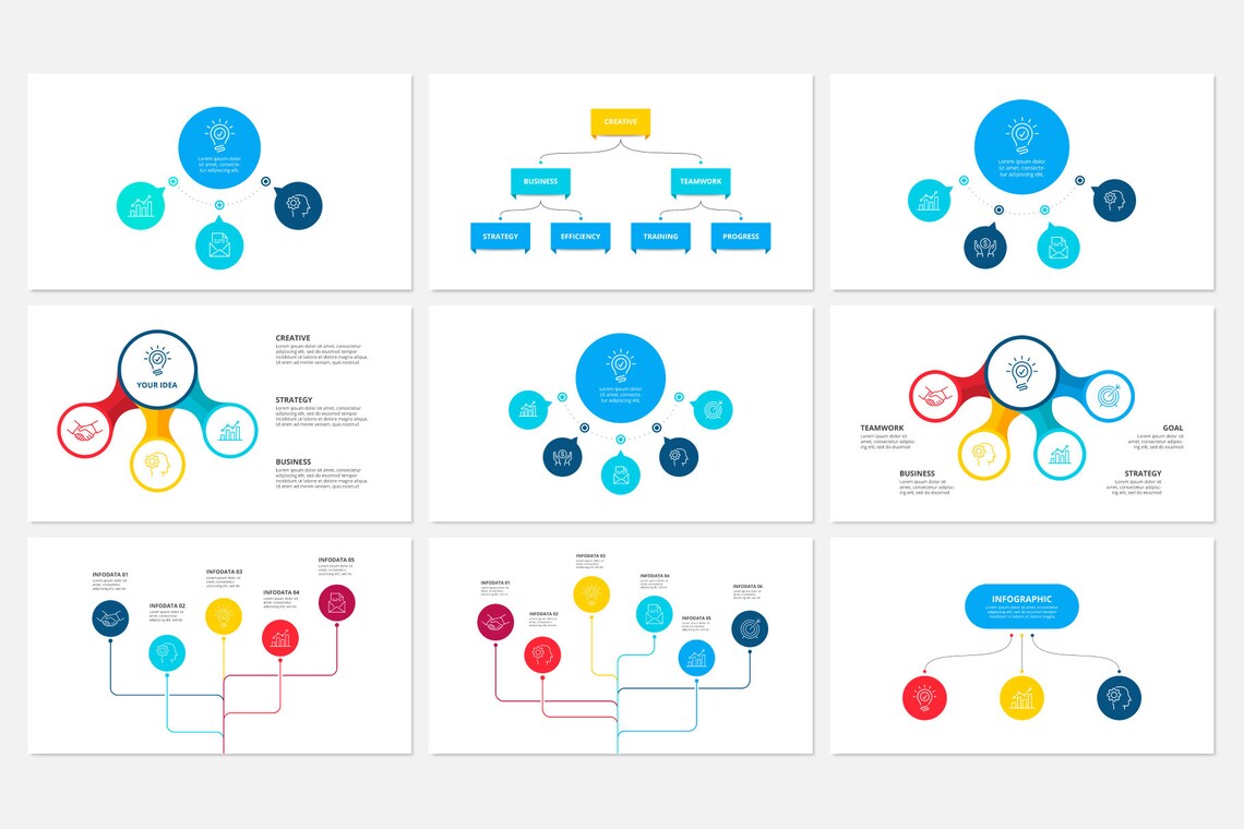 Flowcharts Animated Infographic Templates Presentations for Powerpoint ...