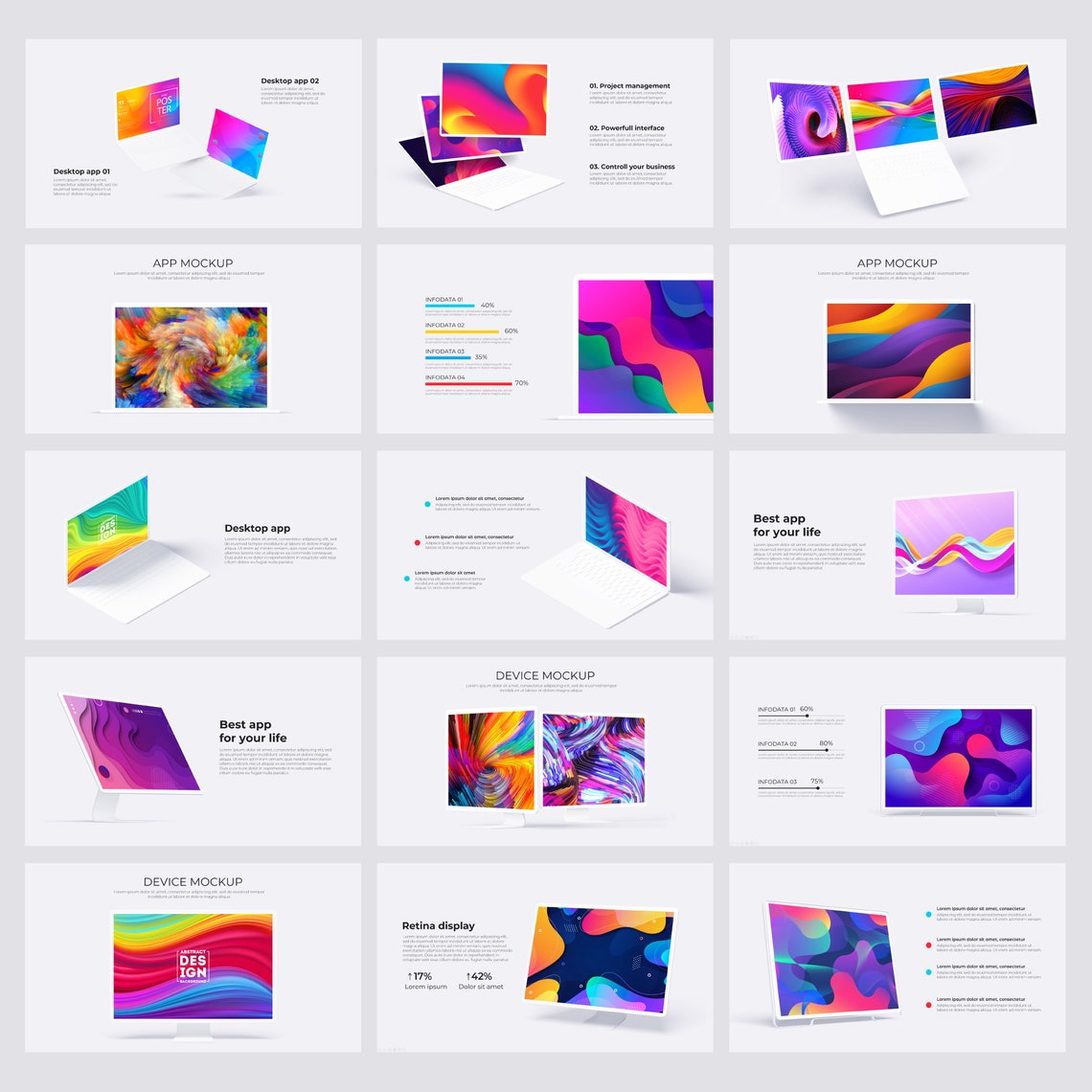 Animated Powerpoint Device Mockups | 300 Slides | Template for the ...