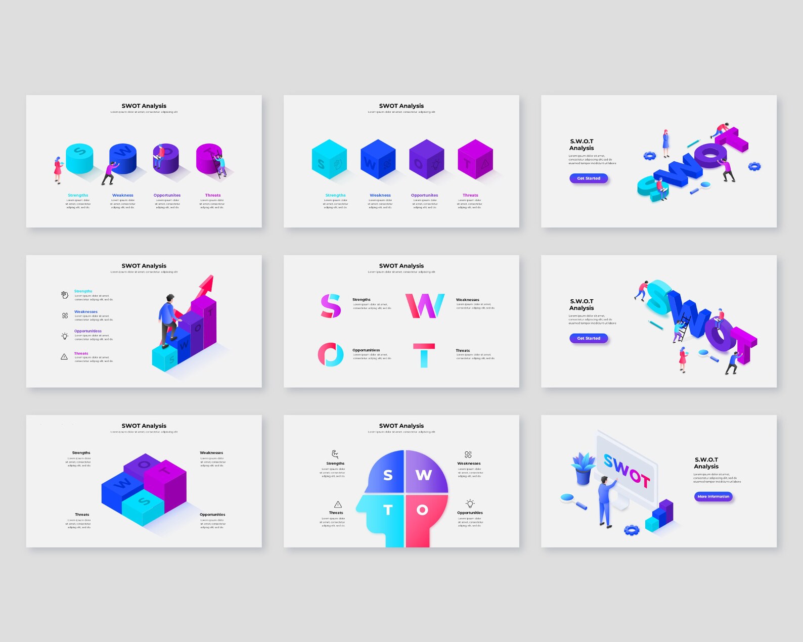 Canva SWOT Analysis. Powerpoint Templates for Business & Marketing ...