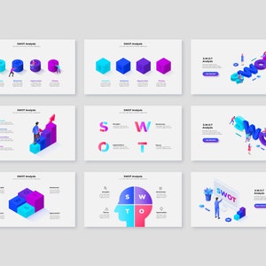 Canva SWOT Analysis. Powerpoint Templates for Business & Marketing ...