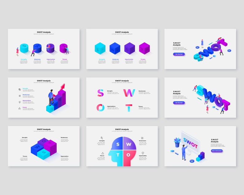 Canva SWOT Analysis. Powerpoint Templates for Business & Marketing ...