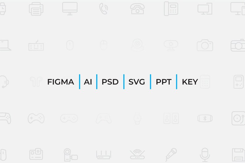 50 Outline Office Devices and Gadgets Icons Pack Figma, SVG, Vector ...