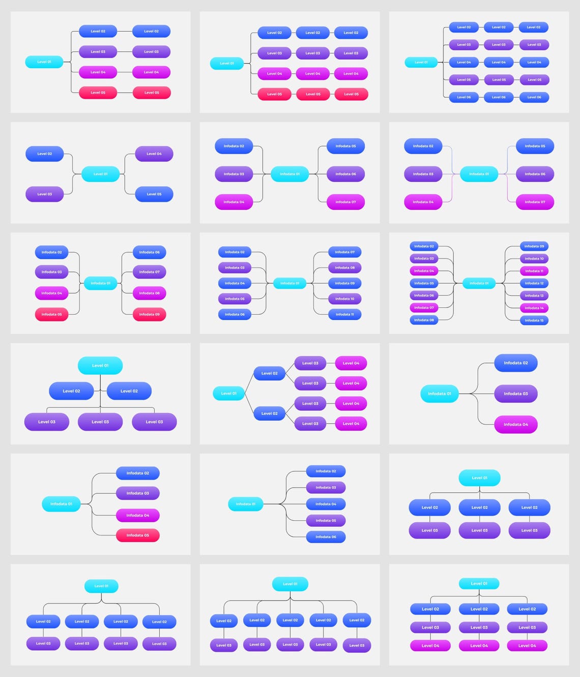 Editable Canva Organizational Charts. Hierarchy and Team Structure ...