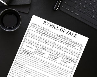 Boat/watercraft Bill of Sale, W/receipt Print Only Form - Etsy