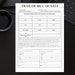 Trailer Bill of Sale, W/receipt Form - Print and Go - Etsy