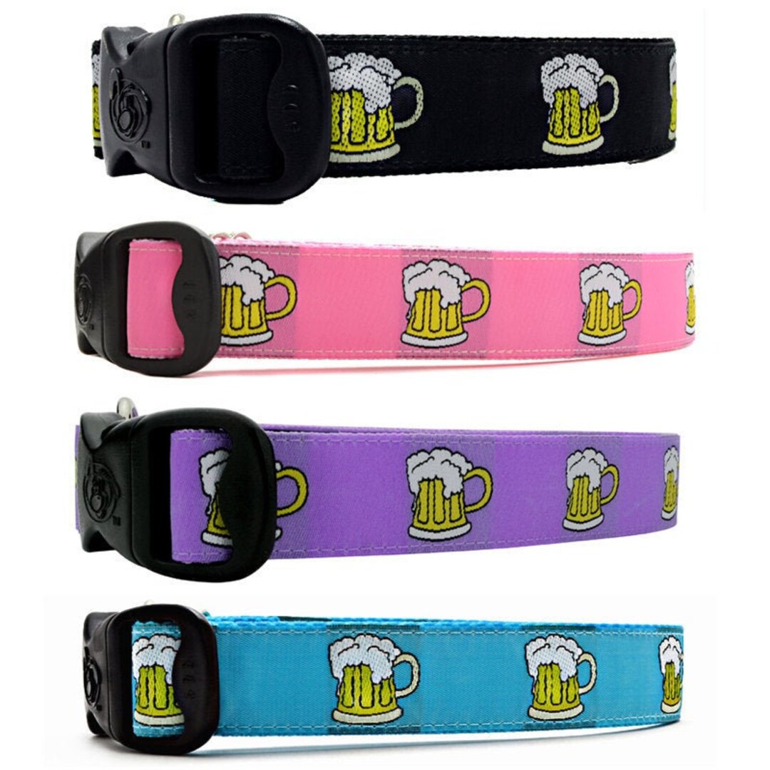 Manly Beer Dog Collar, Pink Beer Dog Collars, Ale Dog Collars, Brewery ...