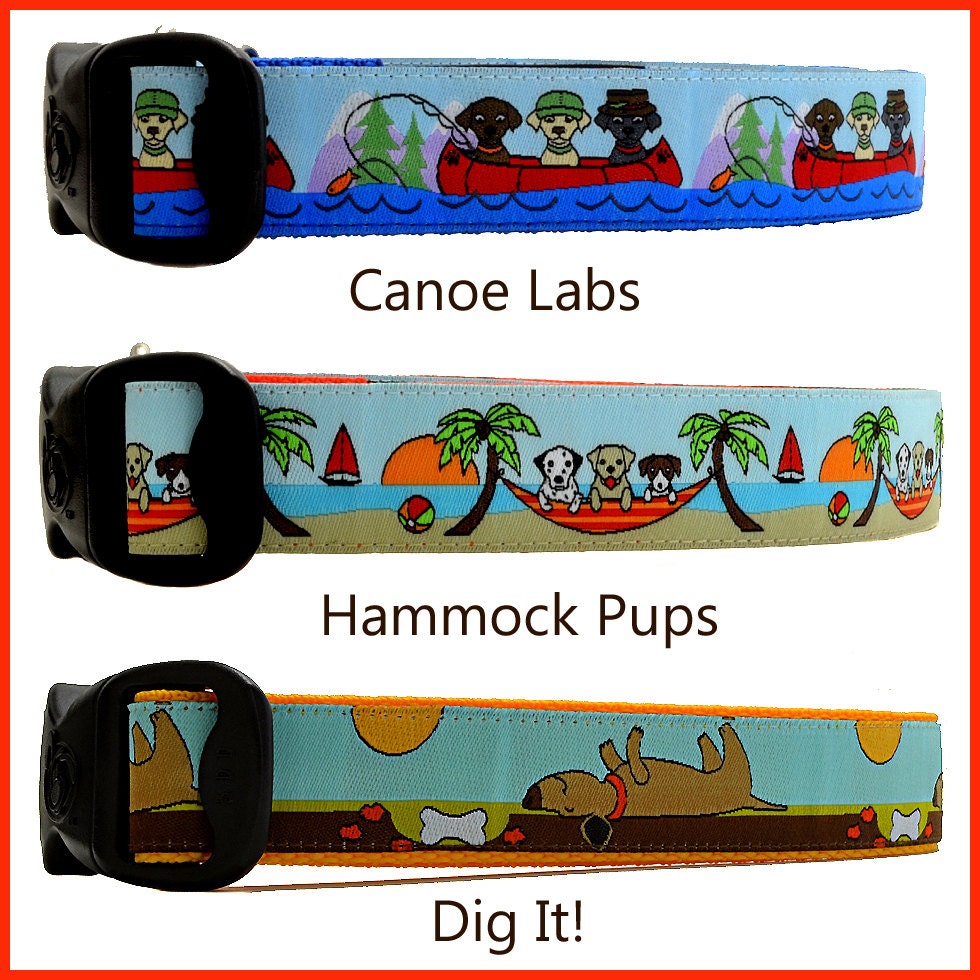 Labrador Retriever Dog Collars Canoe Dog Collars Summer Dog | Etsy
